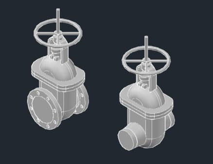 Steel Valves for 3D Piping App: Top, Side, Bottom - Software Plugins ...